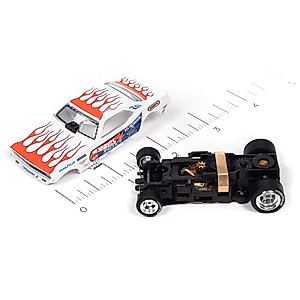 Round 2 13’ Hot Wheels Slot Drag Set Don Snake Prudhomme 1971 Plymouth Cuda Funny Car vs Tom Mongoose McEwen 1971 Plymouth Duster Funny Car (Includes Start Banner & Manual Finish Gate), red (SRS334)