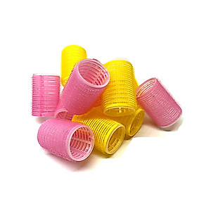Set of 12-40mm (1-1/2”) Self Grip Hair Rollers Pro Salon Hairdressing Curlers Large For Long Hair
