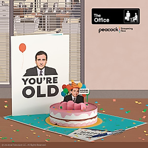 Lovepop The Office You're Old Birthday Pop-Up Card, 5 X 7, Funny Birthday Card for Husband