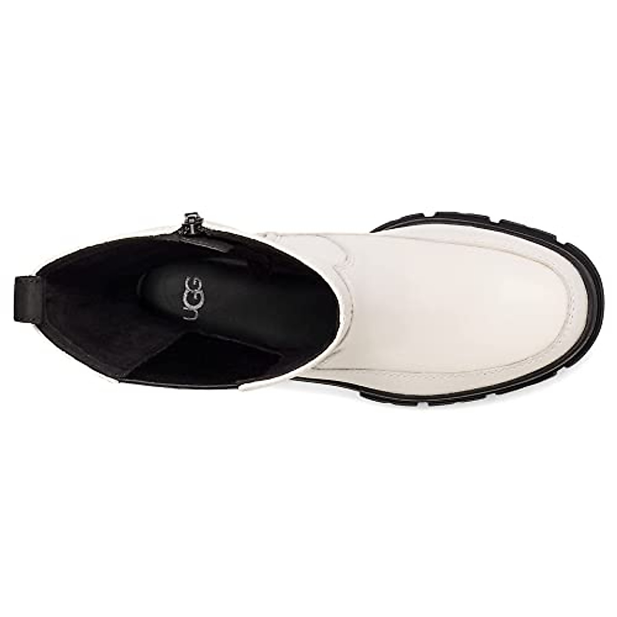 UGG Women's Ashton HIGH Chelsea Boot, White, 8