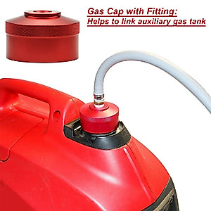 Run Gas Cap Adapter Aluminum Extended, Mess Free Oil Changes Funnel, Magnetic Tip Dipstick Oil Dip Stick for Honda Generator EU2000i EU1000i EU3000i