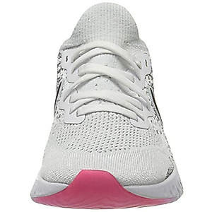 Nike Epic React Flyknit 2 Women's Running Shoe White/Black-Hyper Pink-Blue Tint 6.0