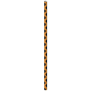 Orange & Black Polka Dot Halloween Paper Straws, 10ct