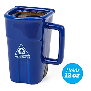 BigMouth Inc Recycle Bin Coffee Mug - Funny Gag Gift Mugs - Novelty Cups for Office, Coworkers, Home Desk - 12 Ounces