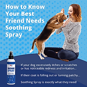 Pup Labs Soothing Spray - Natural Moisturizer Flushes Out Root Cause of Itching and Scratching - Hot Spot Relief for Dogs with BioFlavin Extract - Made for All Dogs and in The USA, 4 Fluid Ounces