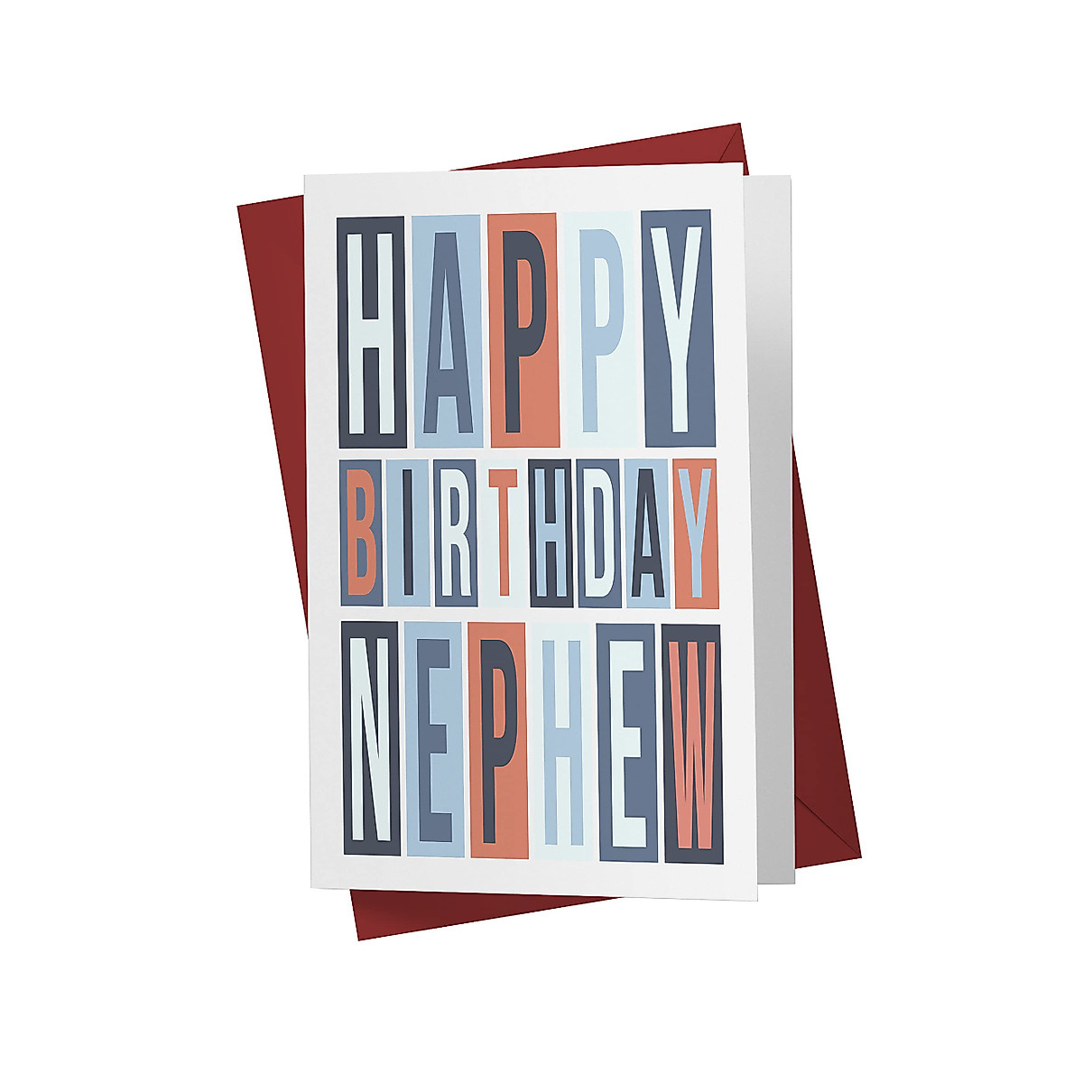 Sweet Birthday Card for Nephew, Large 5.5 x 8.5 Nephew Birthday Card, Happy Birthday Nephew Card, Birthday Card Nephew, Karto Happy Nephew