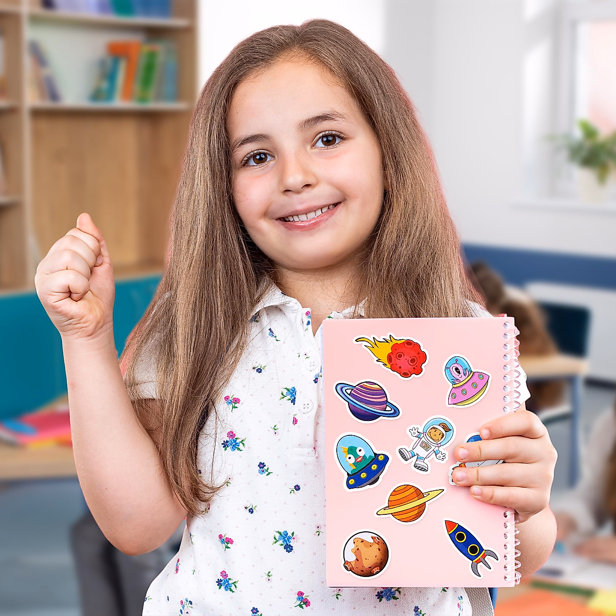 ArtCreativity Space Stickers for Kids, Over 1000 Bulk Stickers, Kids’ Arts & Crafts Supplies, Great Space Party Favors, Goodie Bag Fillers for Kids - Assorted Space Themed Stickers for Boys & Girls