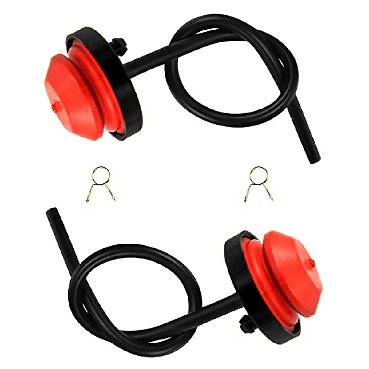 AILEETE 951-10639A Primer Bulb with Fuel Line for MTD Craftsman Troy-Bilt Ryobi Bolens Lawn-Boy Yard Machines Snowblower 751-10639, Replaces Tecumseh 570682A Primer Bulb (Pack of 2)