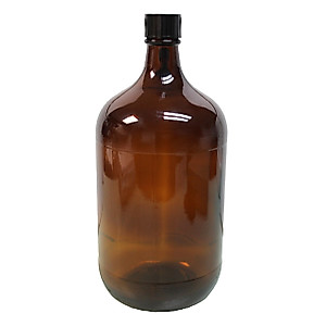 Environmental Express APC2800 Glass Jug, Level 3, Amber, 4 L, Safe-Coat; 6/CS