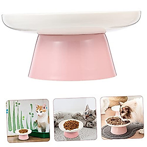 Dishes Feeding Dogs Protection Food Raised Washable Dishwasher Prevention Stand Eating House Backflow Pet Water Neck Puppy Kitten Stable Safe Supply Base Tray Easy Holder Feeder