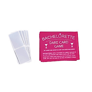 Printed Party Bachelorette Dare Card Scratch Off Game, Girls Night Out, 20 Cards
