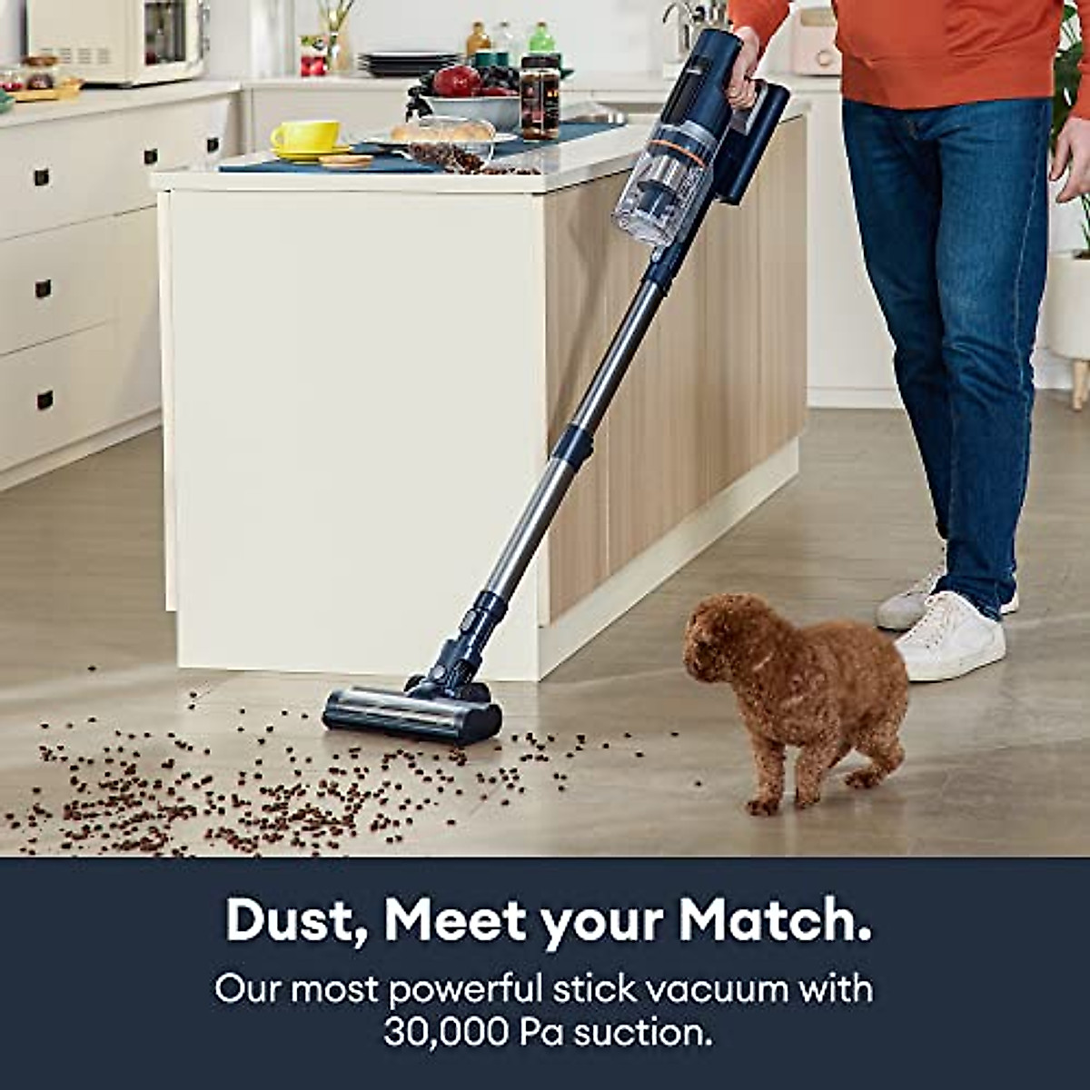 Ultenic FS1 Cordless Vacuum Cleaner with All-Around Station, 30Kpa Powerful Stick Vacuum, Max 60 Mins Runtime, Self Emptying with 3L Dust Bag, Vacuum Cleaners for Home, Hardwood Floors Carpet Pet Hair