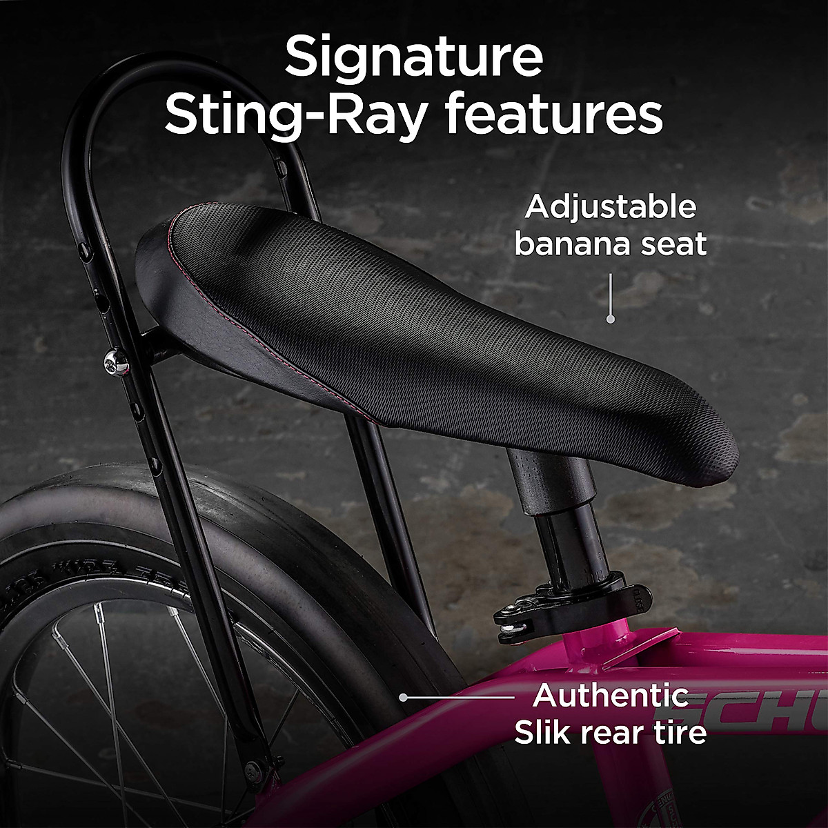 Schwinn Krate EVO Kids Bike for Boys and Girls Ages 3-5 Years, 16-Inch Wheels, Rider Height 38 to 48-Inches, Removable Training Wheels, Rear Coaster Brake, Raspberry