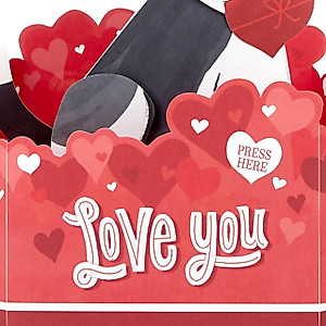 Hallmark Paper Wonder Pop Up Valentines Day Card with Sound and Motion (Dog)