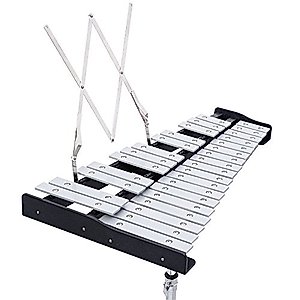 ReunionG Percussion Practice Bell Kit Set Professional Music Stand Xylophone with Bag Case for School Kid Band Teacher