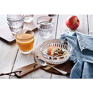 La Rochere Cedrat Goblet Glasses Set of 6 ñ Crystal Clear Glass Tumbler Set ñ Stackable, Space-Saving Water Goblets ñ Dishwasher-Safe Drinking Glasses Set ñ Sophisticated & Elegant Glass Cups (9 oz)