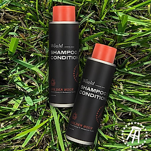 WOULD Men's 2-in-1 Shampoo & Conditioner - 16 Oz, Dual Action, Oakmoss & Pink Pepper Scent