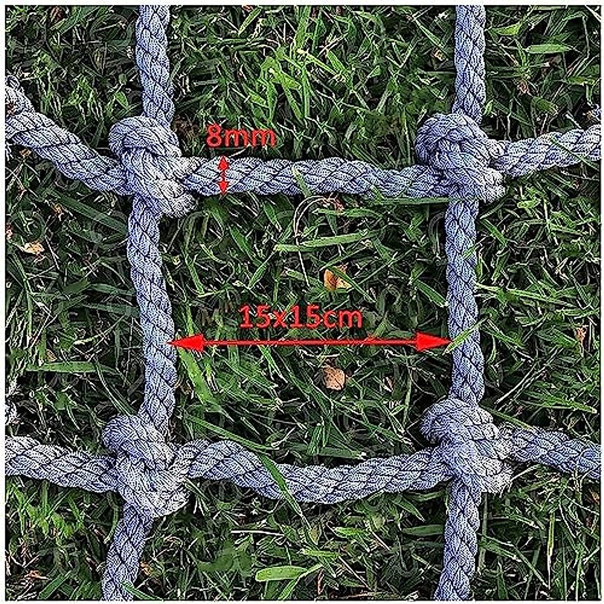 EkiDaz HXRW Rope Net Protective Safety Net Kids Climbing Frame Net Climbing Cargo Net Rope Net for Indoor Outdoor Sturdy and Durable Playground Sets for Backyards (Size : 2 * 2m(6.6 * 6.6ft))