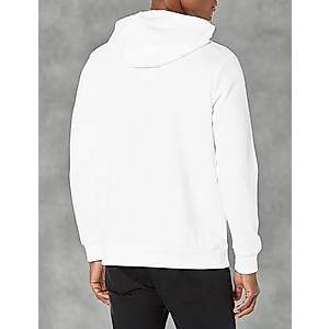 Karl Lagerfeld Paris Men's Soft Solid Hoodie, White, Medium