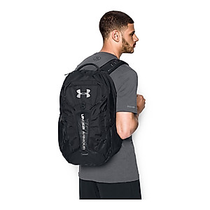 Under Armour Storm Contender Backpack, Black (001)/Steel, One Size Fits All Fits All