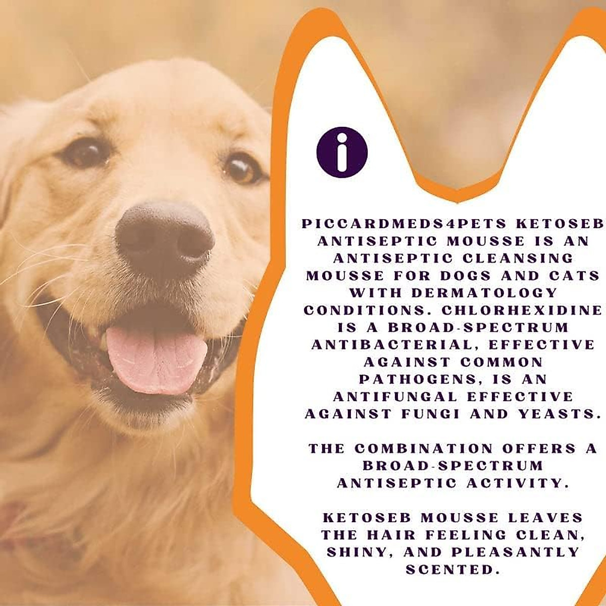 Piccardmeds4pets Keto-SEB Antiseptic Mousse 6.8 oz