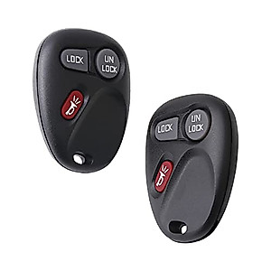 OCESTORE 2Pcs KOBLEAR1XT Car Key Fob Keyless Entry Remote 3-btn Compatible with Lesabre Silverado Avalanche 15042968