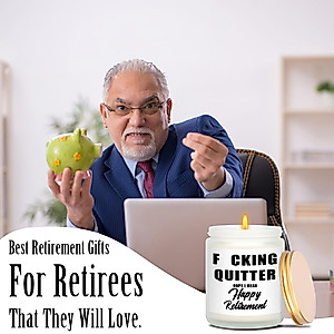 Gifts for Retirement | Retirement Gifts for Women Men | 2024 Happy Retirement Candle | Funny Retirement Gifts for Coworkers, Friends, Teachers, Boss, Nurse