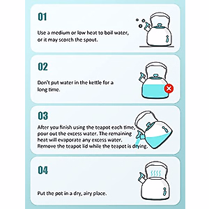 Tea Kettle, BELANKO 85 OZ / 2.5 Liter Whistling Tea Kettle Pots for Stove Top Food Grade Stainless Steel with Wood Pattern Folding Handle, Loud Whistle for Tea, Coffee, Milk - Milk White