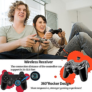 Retro Game Console 128G USB Drive for PC/Win 600, 74 Emulator Console, 43254 Video Games, Batocera 37 Game System Plug and Play, USB 3.0 for Win 8.1/10/11/Inter Mac, 2 Wireless CTL Support 26.8-32.4ft