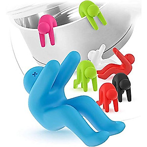 Spill-proof Lid Lifter for Soup Pot 6 Pack, Kitchen Tools Lid Stand Heat Resistant Holder Keep The Lid Open, Great Cooking Helpers and Decoration