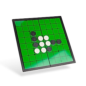 Sterling Games Othello Reversi Strategy Board Game 9.75 Inch Board with Folding Magnetic Board and Pieces for Home and Travel