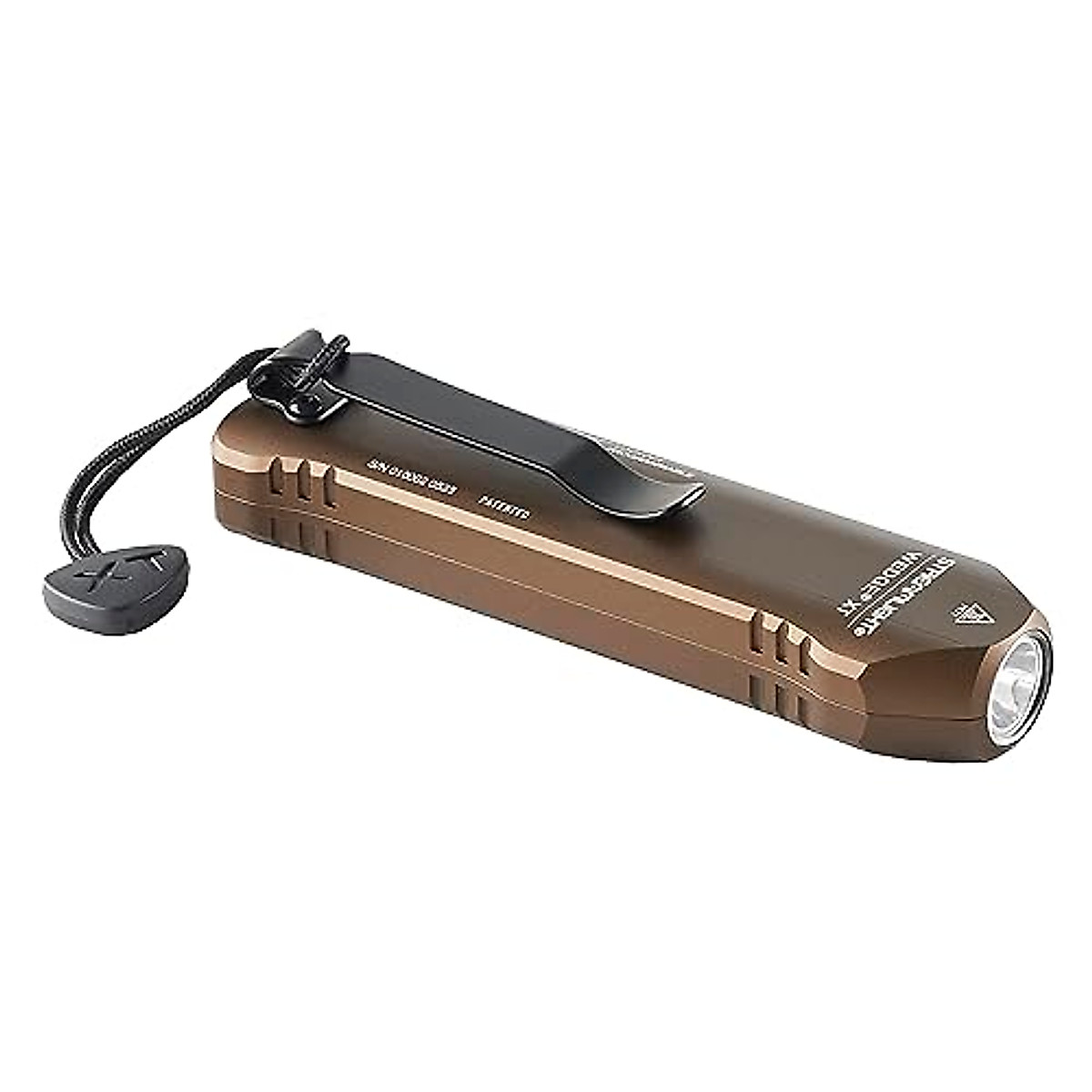Streamlight 88813 Wedge XT 500-Lumen Slim Everyday Carry Flashlight, Includes USB-Cord, Pocket Lanyard, Coyote