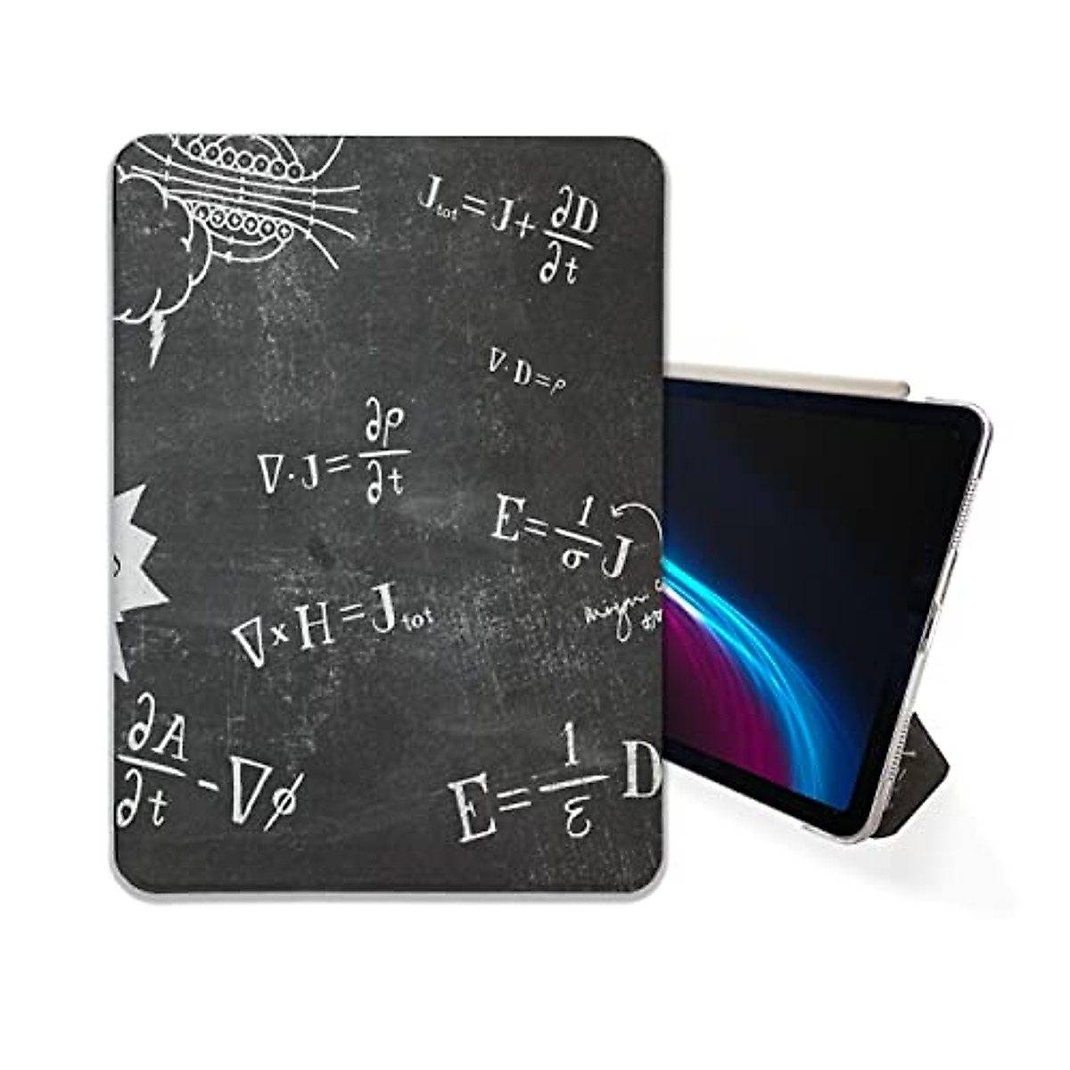 Cute Physics Science Formula case Compatible with iPad Mini Air Pro 7.9 8.3 9.7 10.2 10.9 11 12.9 inch Pattern Cover New 2022 2021 Trifold Stand 3 4 5 6 7 8 9 Generation 379 (10.2" 7/8/9 gen)