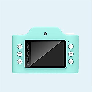 MCJL Christmas Camera Gift Child Toy Camera Boy Girl Child Camera Cartoon Digital Camera Small SLR Camera Toy Gift 750Mah Battery,Blue,16GB