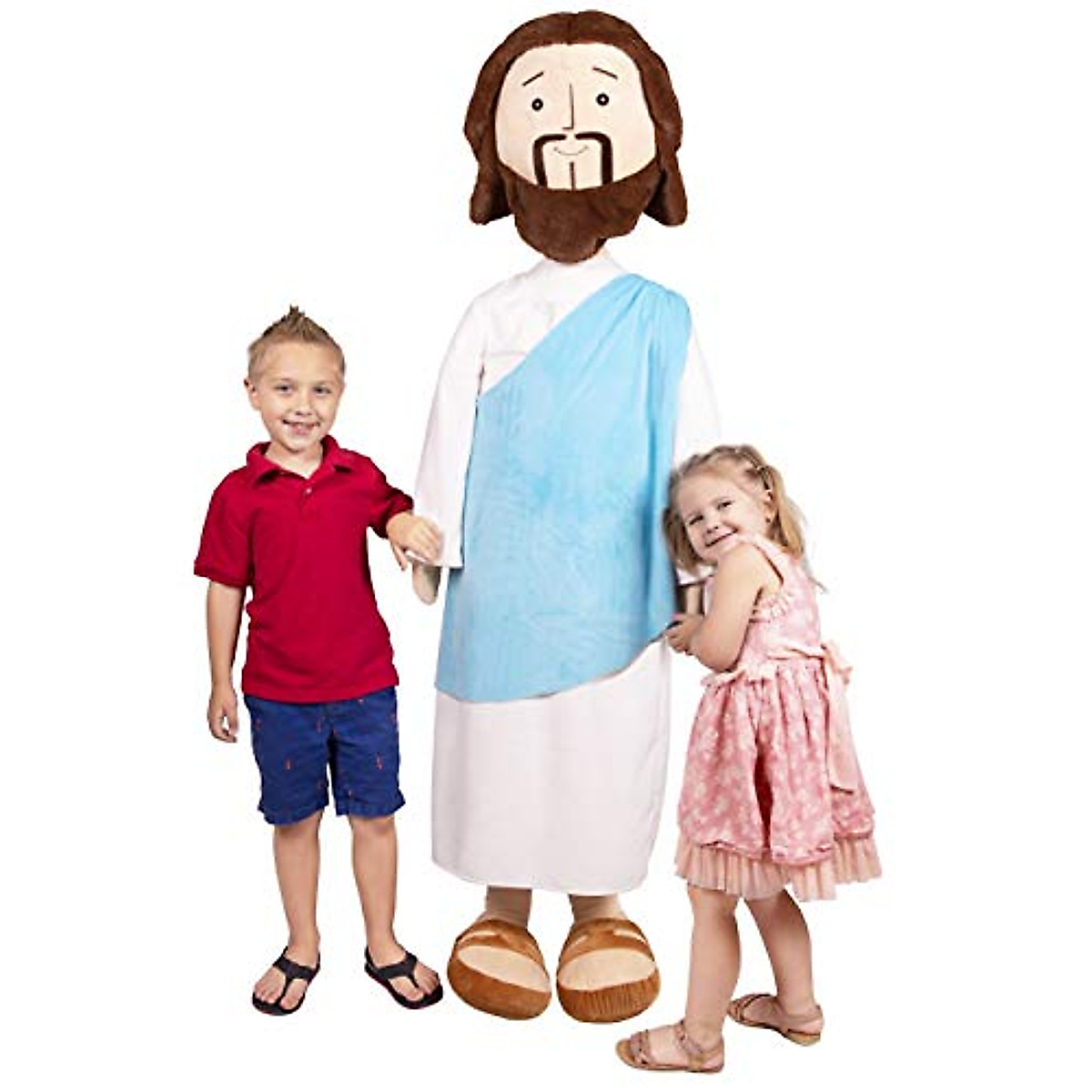 KANGAROO Giant 6 Foot Plush Jesus Doll; Great for Christmas, Easter, Kids' Bedrooms, Churches & Christians! Tower of Babel Humongous