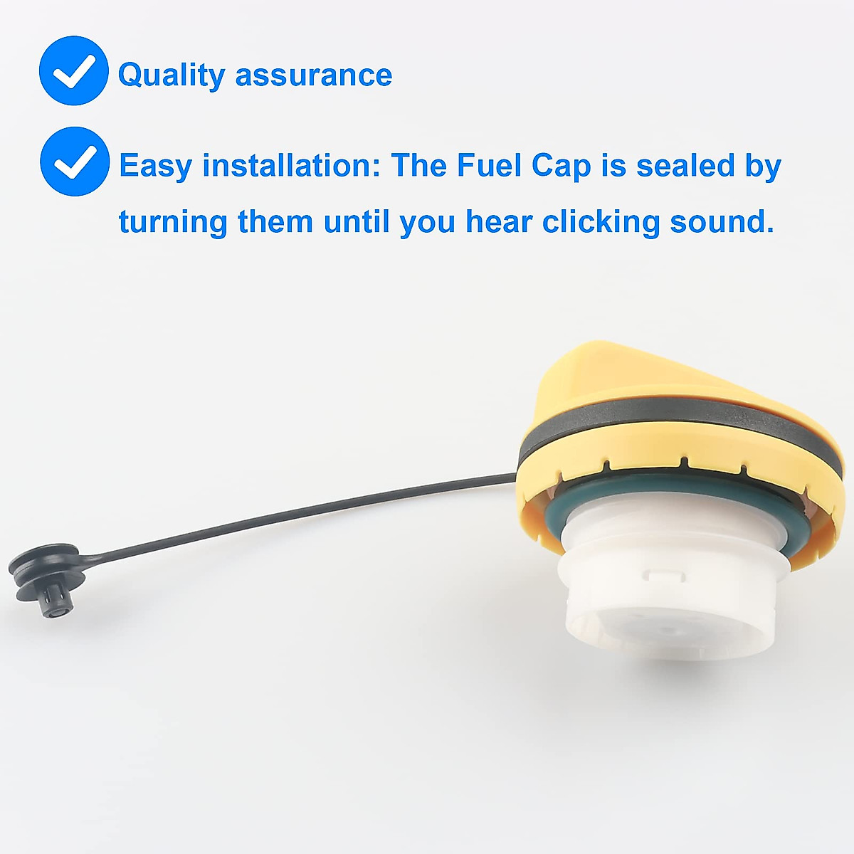 Gas Cap, Fuel Cap Replace GT337 Compatible with Buick Cadillac Chevy GMC - 2012-2016 LaCrosse, 2011-2013 Regal Caprice, 2011-2017 Equinox, 2014-2020 Impala, 2011-2017 Terrain, 2012-2013 SRX, 2013 ATS