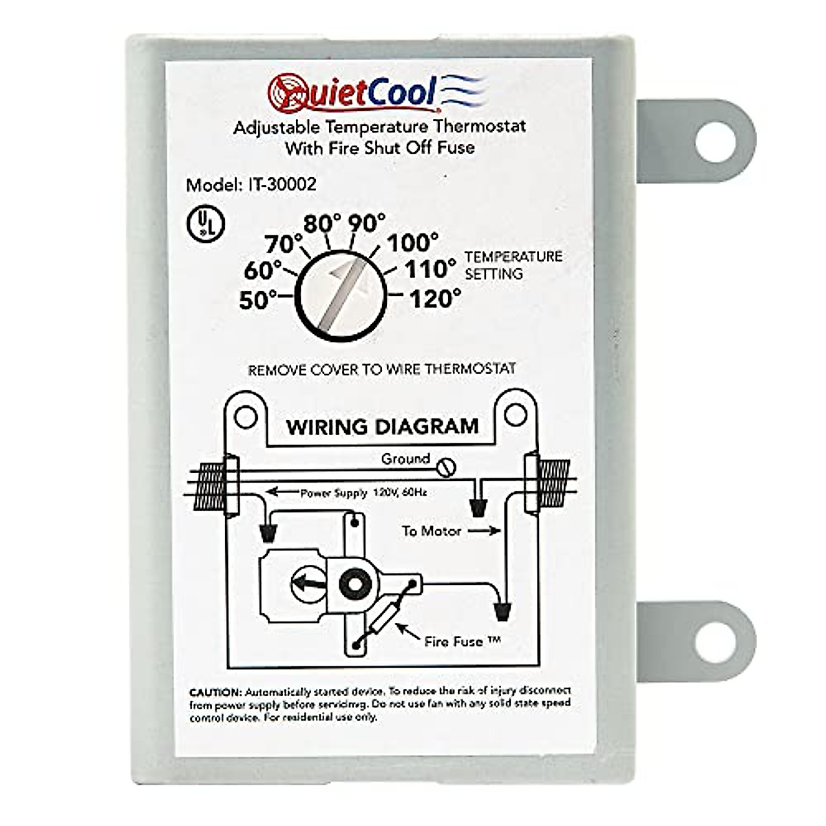 QuietCool Attic Gable Fan with Thermostat (AFG PRO-2.0)