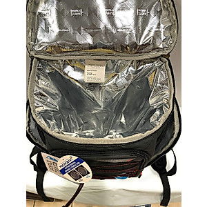 Arctic Zone Backpack Cooler 24 Can + Ice Holder, Black