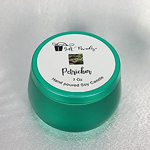 Petrichor Candle | Soy Wax, 7 oz, Hand Poured, Spring, Summer, Easter, Smell of Rain & Dirt, Forest, Scented Candle