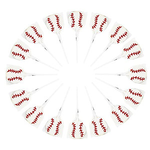 Baseball Lollipops Suckers Sports Pops for Birthday, Sports Event or Baseball Party Favor, Individually Wrapped 12 Pack