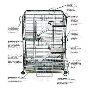 Ware 4-Level Indoor Ferret/Chinchilla Hutch