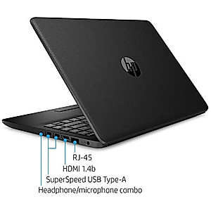 HP 14 WLED-Backlit Display Laptop, AMD Athlon Silver 3050U Up to 3.2GHz (Beats i5-7200U), 4GB DDR4 RAM, 128GB SSD, 802.11AC WiFi+ Bluetooth 4.2, Type-C, HDMI, Black, Windows 10 (Renewed)