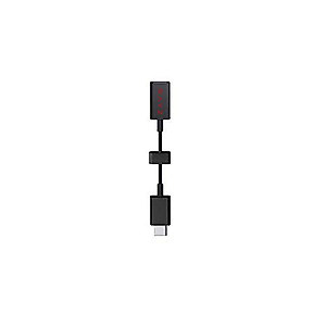 RAYZ Lightning to USB-C Audio Adapter | Connect Lightning Headphones Earphones to Any USBC Device –– Lossless Audio, Universal Compatibility, Latch for Storage (Black)