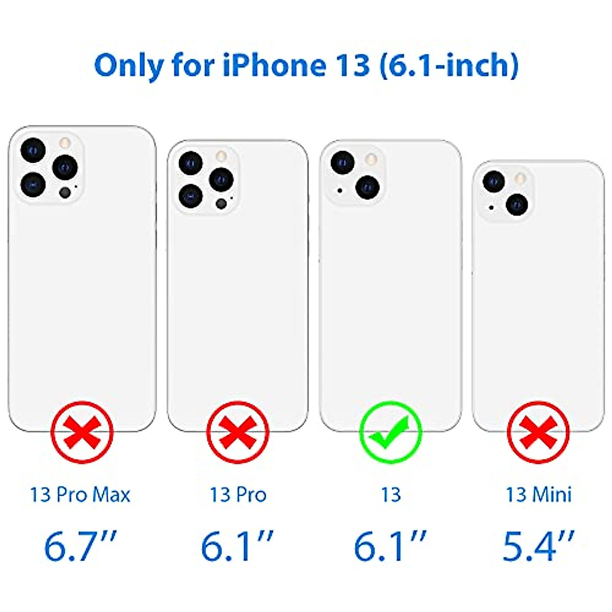 TITACUTE for iPhone 13 Case Wallet 5 Credit Card Holder Flip Cover Design ID Slot Back Pocket Dual Layer Armor Scratch Resistant Hard Shell Hybrid Protective Bumper for iPhone 13 6.1 Navy Blue