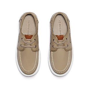 Bruno Marc Boy's Boat Shoes Slip on Loafers Dress Casual School Shoes,Size 1 Little Kid,Tan,SBLS2336K