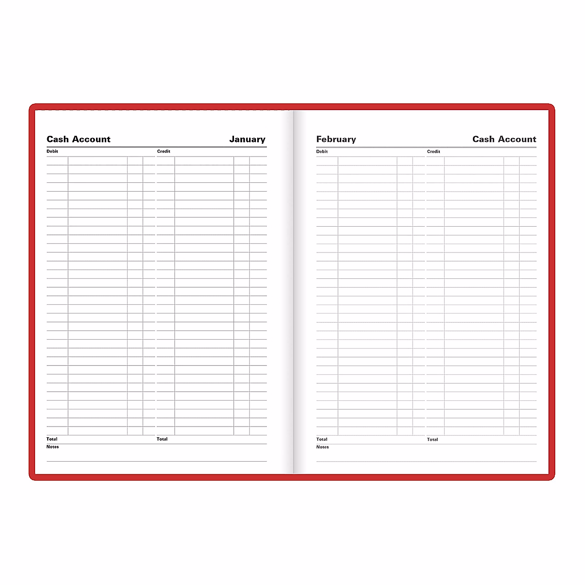 Letts of London Standard Daily Planner, 12 Months, January to December, 2024, Day-Per-Page, A5 Size, 8.25" x 5.875", Burgundy (C10XBY-24)