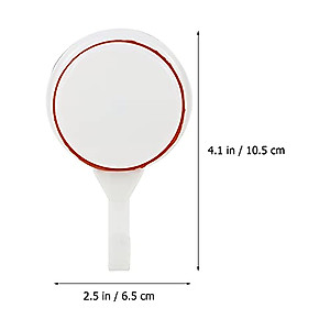 Housoutil Wall Mounted Hooks Suction Hooks Vacuum Suction Cup Hooks Heavy Duty Shower Hooks Suction Hanger Removable Wall Hook for Bathroom Kitchen Towel Robe Loofah White Heavy Duty Hooks