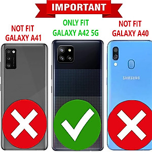 Samsung Galaxy A42 5G Phone Case, Galaxy A42 5G Phone Case, with [Tempered Glass Screen Protector Included] STARSHOP Liquid Bling Sparkle Floating Glitter Quicksand Girls Women Cute- Pink/Purple