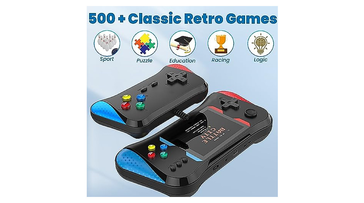 Portable Handheld Game Console - 500 Classic Games