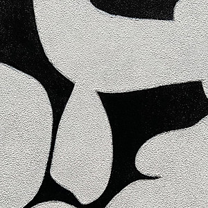 NANKAI Hand-Painted Black and White Wall Abstract Oil Painting 40x28 Inch Contemporary Minimalist Art Modern Oil Painting Art Used for Family Living Room Bedroom Wall Decoration